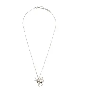 Dior Couture Charms Bee Pendant Necklace - Silver