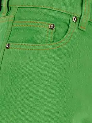 Versace Capri' Green Five-pocket Jeans With Medusa Patch On The Back In Cotton For - Multicolor