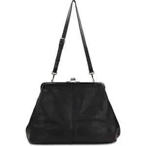 PATRICIA NASH Serafina Large Frame Leather Crossbody Bag - Black
