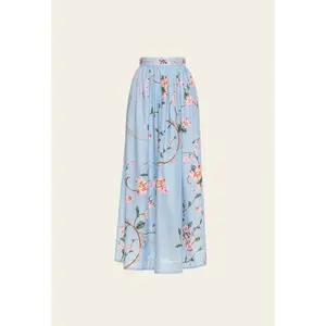 Agua Bendita Tangelo Navegante Maxi Skirt
