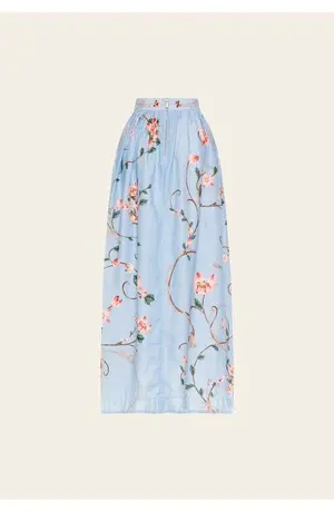 Agua Bendita Tangelo Navegante Maxi Skirt