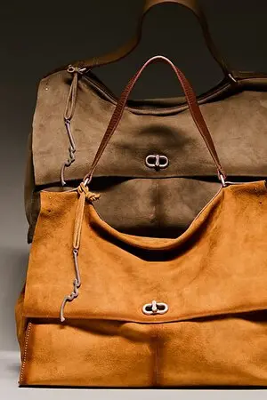 Free People We The Free Parker Suede Tote - Saddle