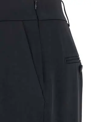 TOM FORD Black Long Skirt With Single Vent On The Front And Hidden Zip Closure On The Side In Viscose Blend For - Multicolor