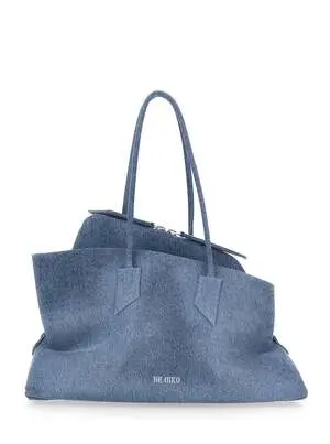 Attico La Passeggiata' Blue Medium Shoulder Bag With Two Top Handles In Denim For - Multicolor