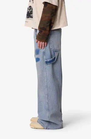 Mnml Patch Mark Rave Baggy Jeans