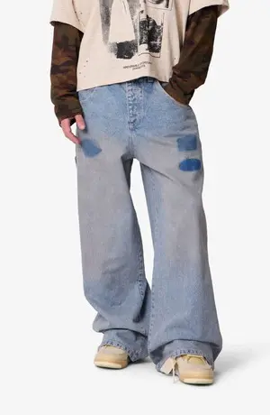 Mnml Patch Mark Rave Baggy Jeans