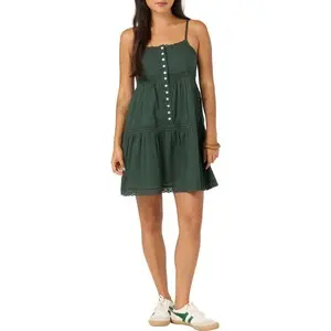 O'Neill Allister Lace Trim Minidress - Hunter Green