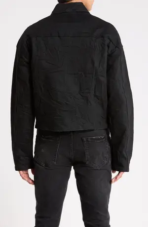 PURPLE BRAND Raw Denim Zip Jacket