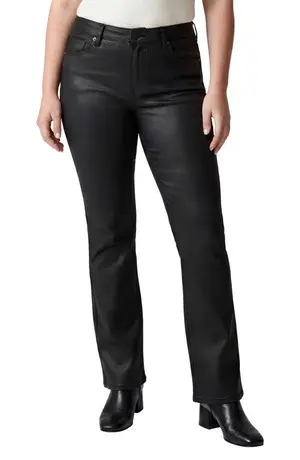 SILVER JEANS CO. Suki Coated Slim Bootcut Jeans