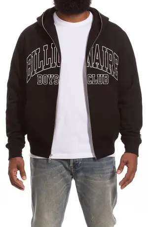 BILLIONAIRE BOYS CLUB Club Cotton Zip Hoodie - Black