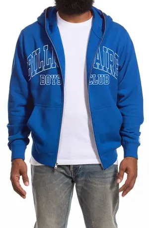BILLIONAIRE BOYS CLUB Club Cotton Zip Hoodie - Lapis Blue