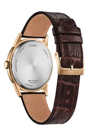 Citizen Rolan Eco-drive Leather Strap Watch - Brown