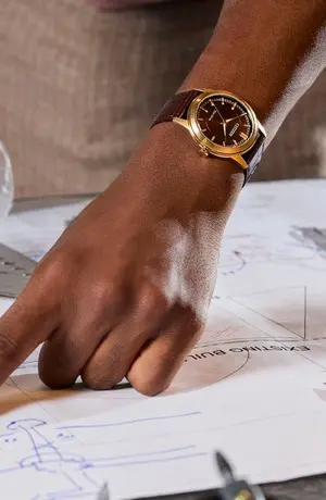 Citizen Rolan Eco-drive Leather Strap Watch - Brown
