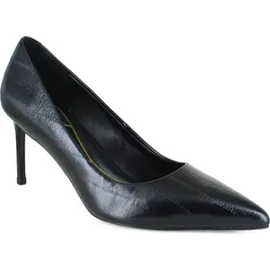 KENNETH COLE Perfect Pointed Toe Pump - Black Eel