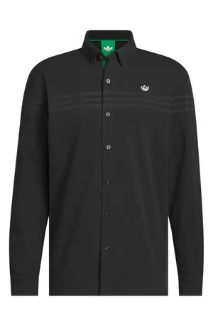 Adidas Originals Twistknit Long Sleeve Button Up Shirt