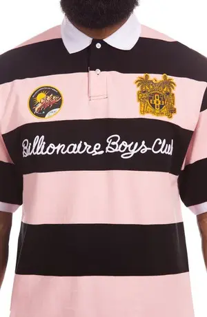 BILLIONAIRE BOYS CLUB Ryder Rugby Polo - Black