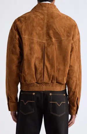 Versace Suede Blouson Leather Jacket