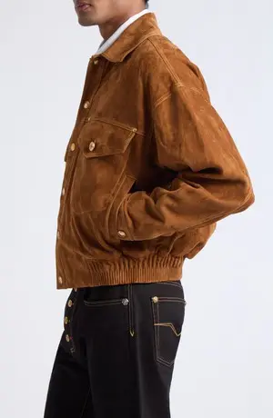 Versace Suede Blouson Leather Jacket