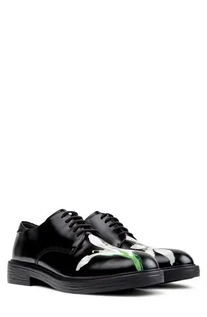 Camper Dean Floral Leather Derby