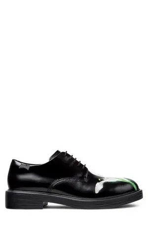 Camper Dean Floral Leather Derby
