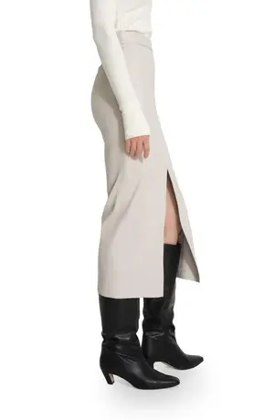 MARCELLA Nerida Faux Leather Midi Skirt