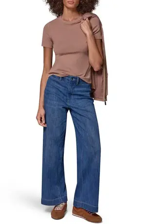 Donna Karan New York Rib Crewneck Tee - Camel