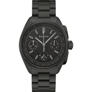 Bulova Lunar Pilot Chronograph Watch - Black