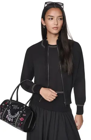 Dkny Mixed Media Sweater