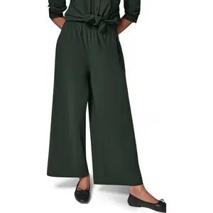 Donna Karan New York Relaxed Mid Rise Ankle Wide Leg Pants