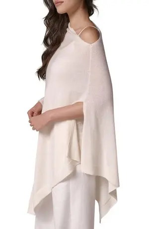 Donna Karan New York Asymmetric Wool & Cashmere Poncho