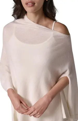 Donna Karan New York Asymmetric Wool & Cashmere Poncho