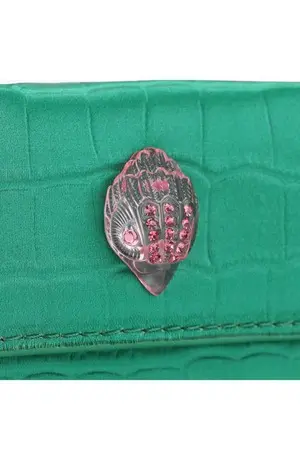 Kurt Geiger Micro Tutti Fruiti Croc Embossed Leather Crossbody Bag