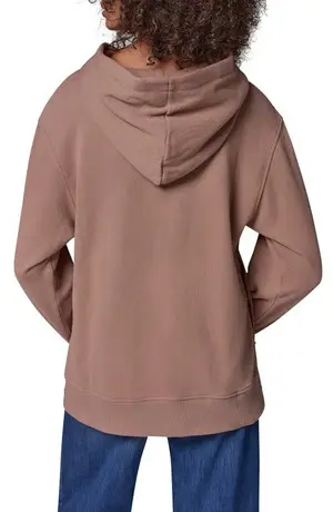 Donna Karan New York French Terry Snap Side Hoodie