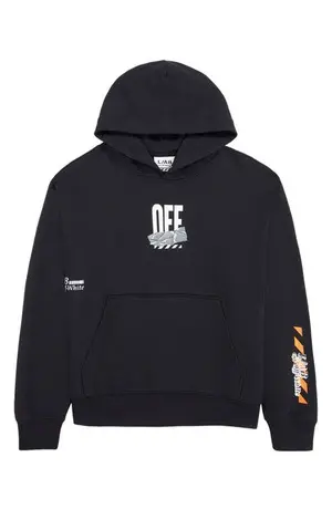 L/AB C/O OFF-WHITE Off Active Duct Tape Hoodie - Black