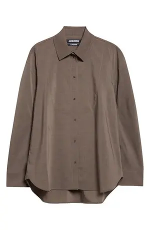 Jacquemus La Chemise Citta Button Shirt - Grey