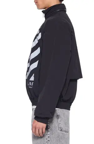 L/AB C/O OFF-WHITE Reflective Diagonal Windbreaker Jacket