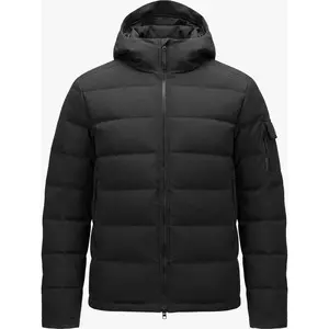 QUARTZ CO. Franklin Edition | Hooded Down Midweight Jacket - Black
