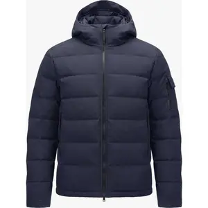 QUARTZ CO. Franklin Edition | Hooded Down Midweight Jacket - True Navy