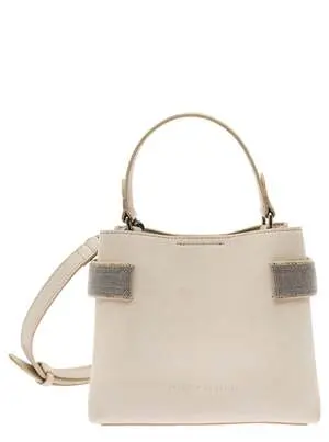 Brunello Cucinelli Shoulder Strap Bag - White