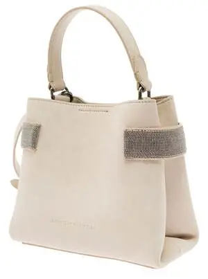 Brunello Cucinelli Shoulder Strap Bag - White