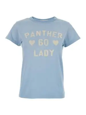 Valentino Garavani T-shirt With Maxi Logo On Front And Back In Cotton Jersey For - Blue