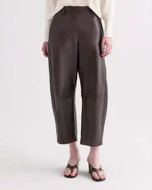 TWP Leather Slouchy Bf Trouser