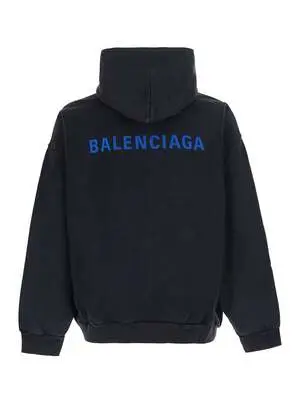 Balenciaga High Neck Hoodie 2zn Bal Back Gradient Dry Moll
