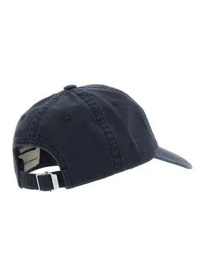 AMI Paris Hat With Embroidered Patch And Logo, Tech Fabric, Black
