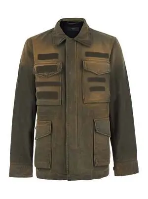 Amiri Jacket M65 With Military Details And Green Tech Fabric For - Multicolor