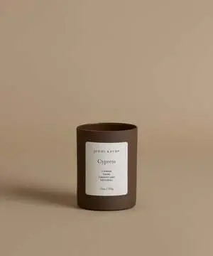 Jenni Kayne Cypress Glass Candle - Brown