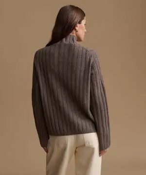 Jenni Kayne Rowan Turtleneck Top - Ash