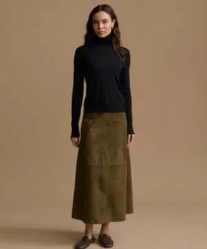 Jenni Kayne Suede Wolfe Skirt