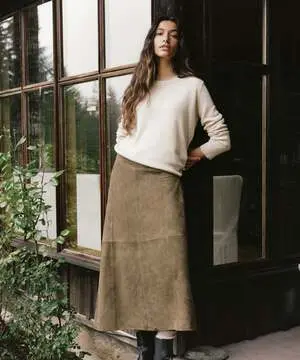 Jenni Kayne Suede Wolfe Skirt