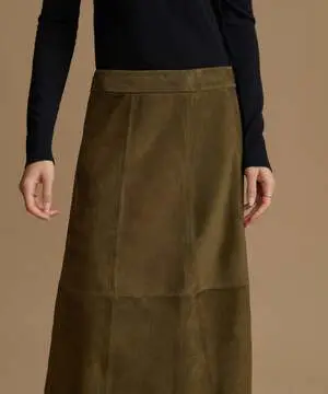 Jenni Kayne Suede Wolfe Skirt
